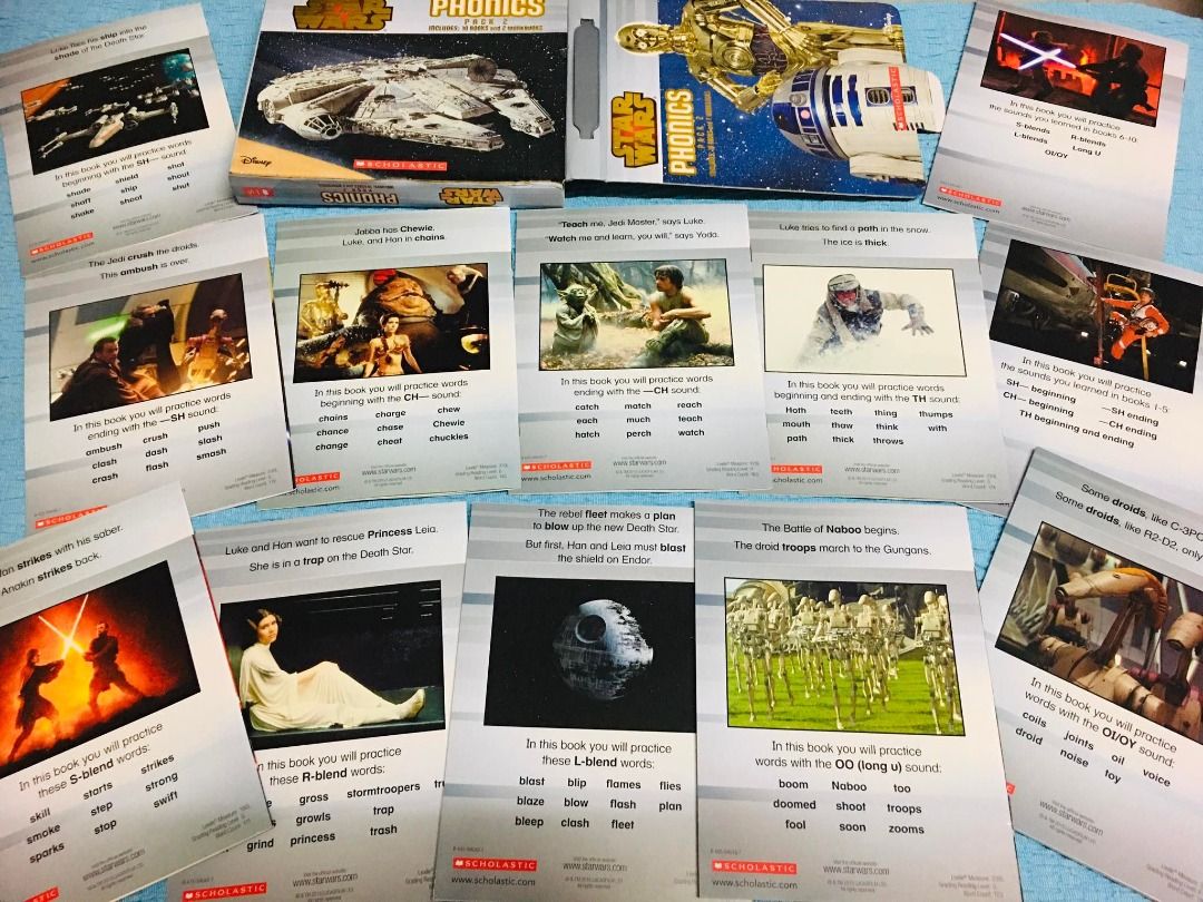 Disney Star Wars Phonics Pack (12 books), Hobbies & Toys, Books ...