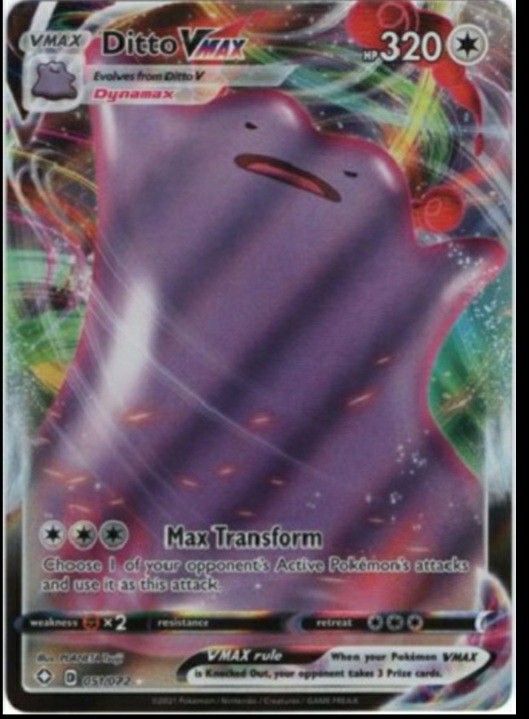 Ditto vmax 100% authentic, Hobbies & Toys, Toys & Games on Carousell