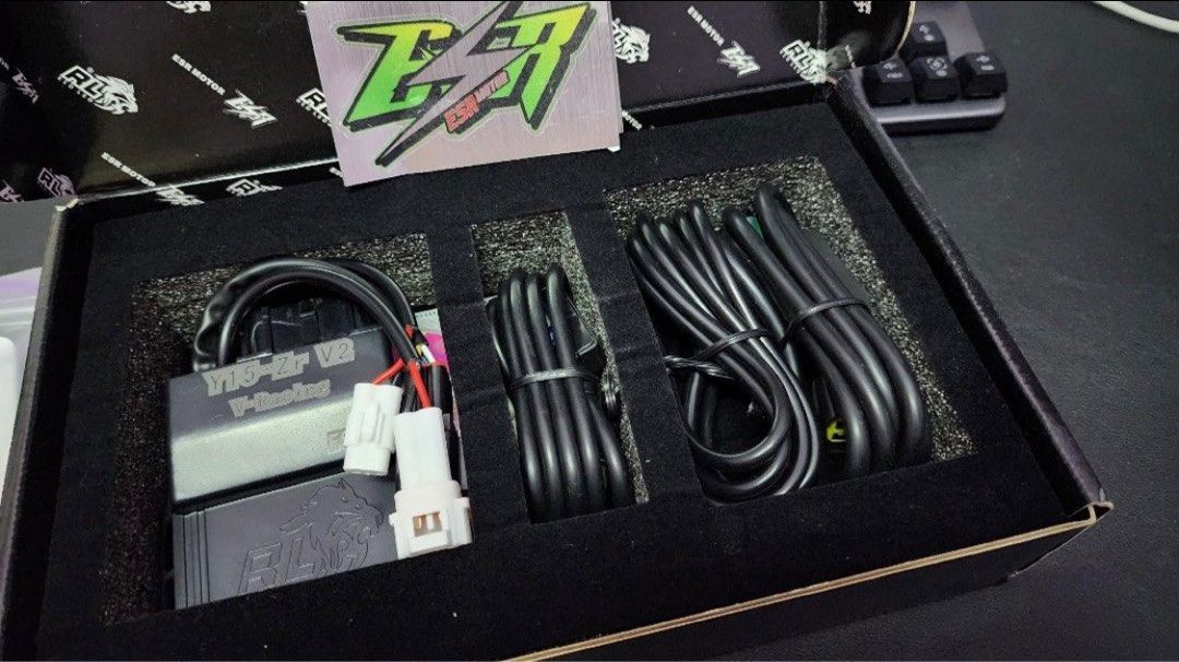 ecu red leo y15 v2 (siap mapping), Motorbikes on Carousell