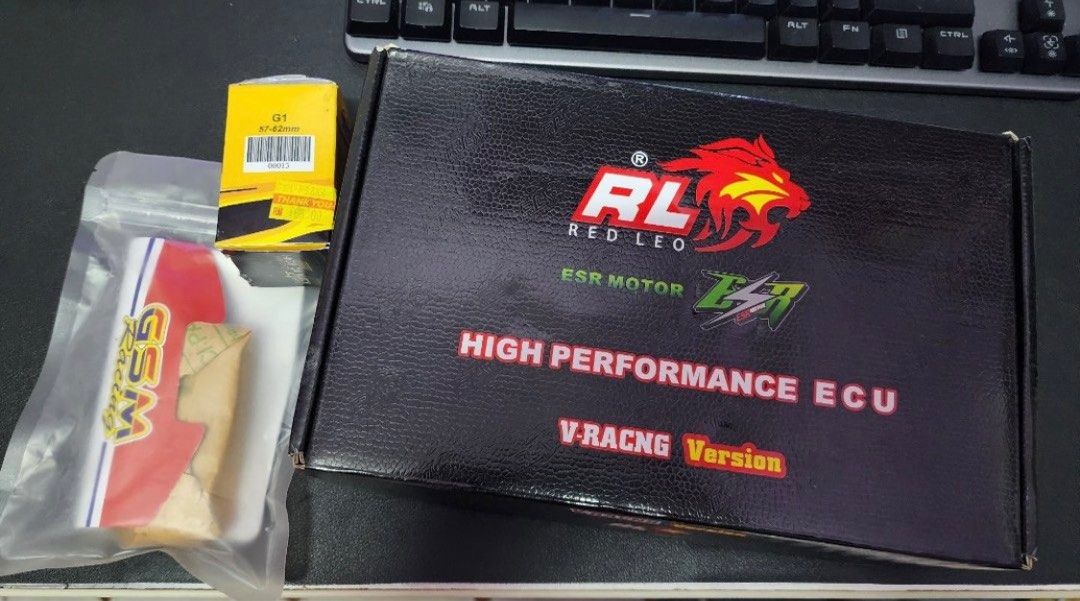 ecu red leo y15 v2 (siap mapping), Motorbikes on Carousell