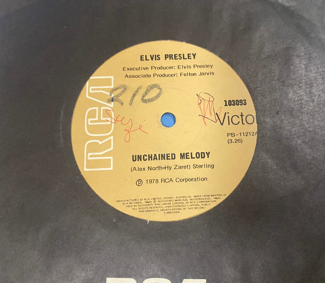 Elvis Presley Unchained Melody Softly As I Leave You 45 Rpm Vinyl
