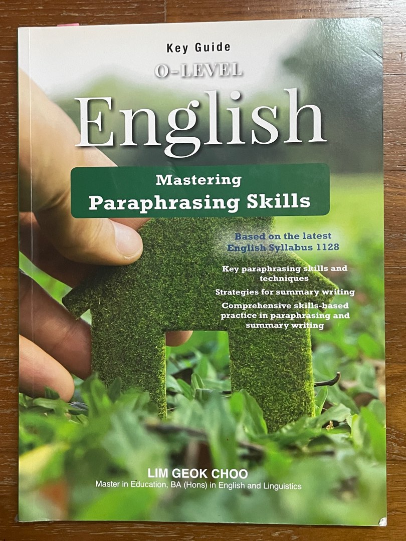 English Paraphrasing Skills, Hobbies & Toys, Books & Magazines ...