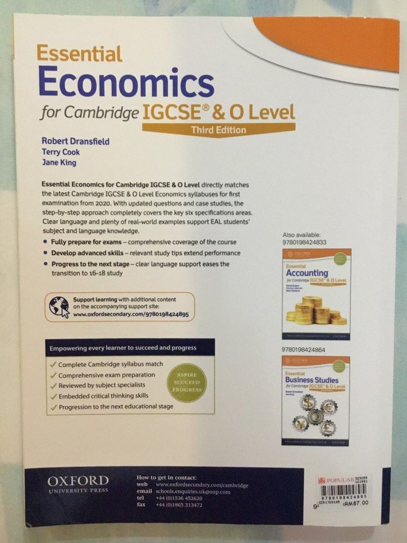 Essential Economics Cambridge IGCSE O Level (Third Edition), Hobbies ... Essential Economics Cambridge IGCSE O Level (Third Edition), Hobbies ...