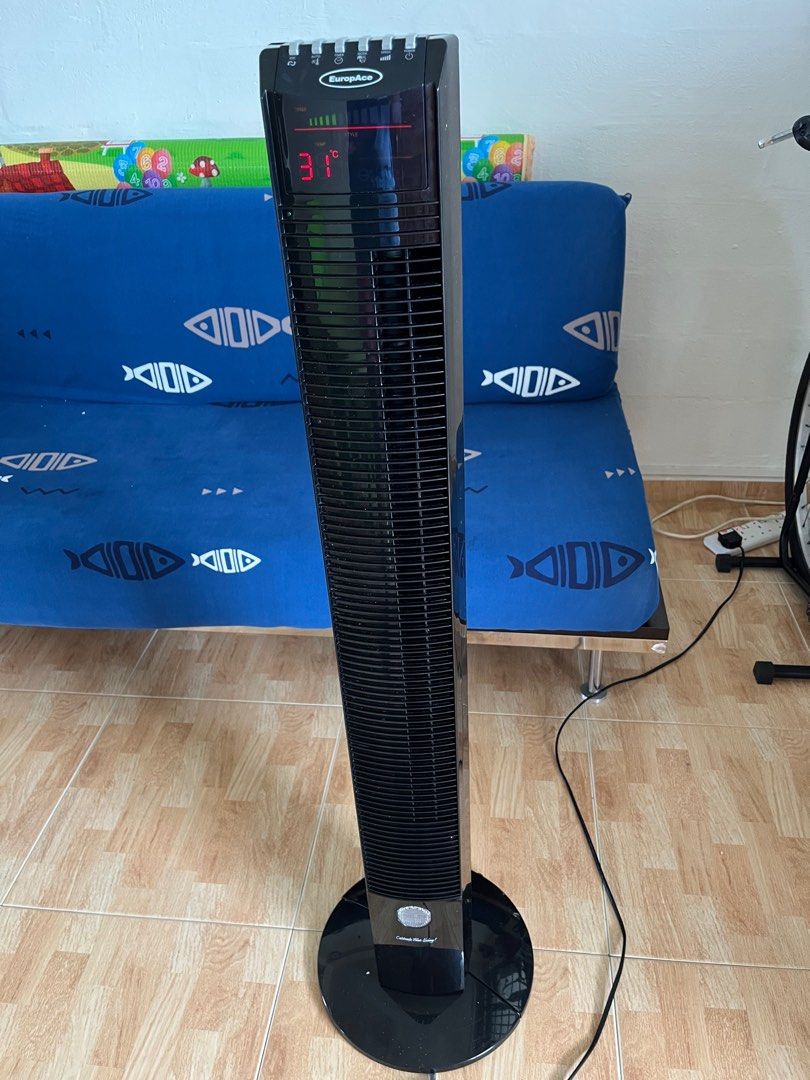 Europace Tower Fan 1.1m, Furniture & Home Living, Lighting & Fans, Fans ...