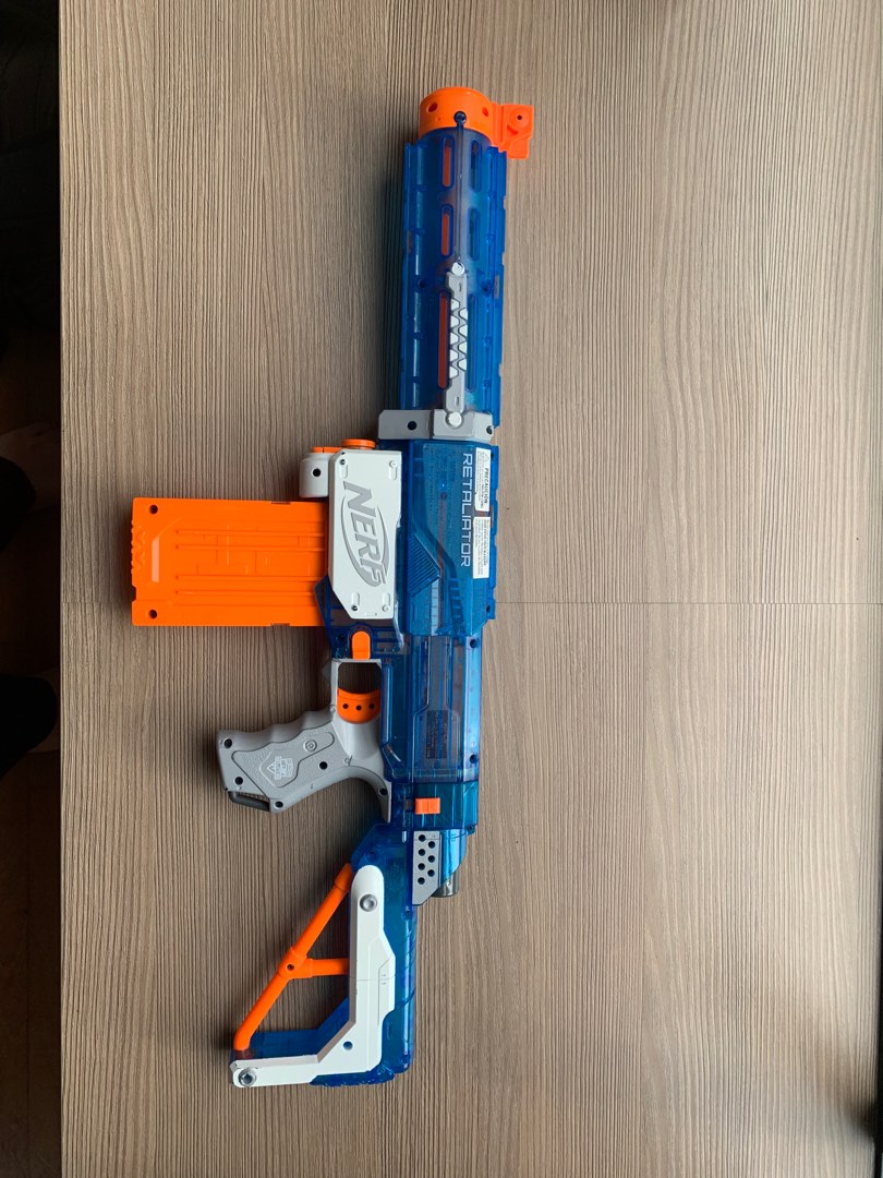EXCLUSIVE NERF GUN WITH A SWITCH, CLIP AND EXTENDER, Hobbies & Toys ...
