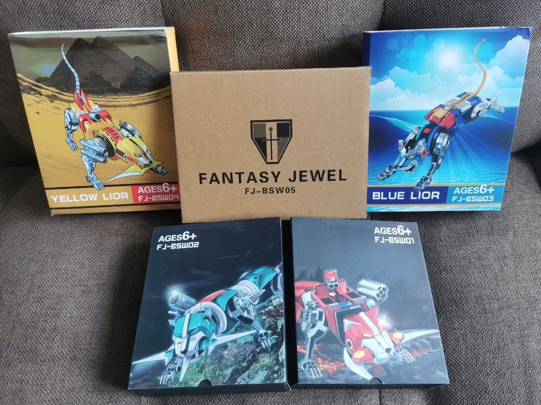 Fantasy Jewel FJ God Lion Voltron full set, Hobbies & Toys, Toys ...