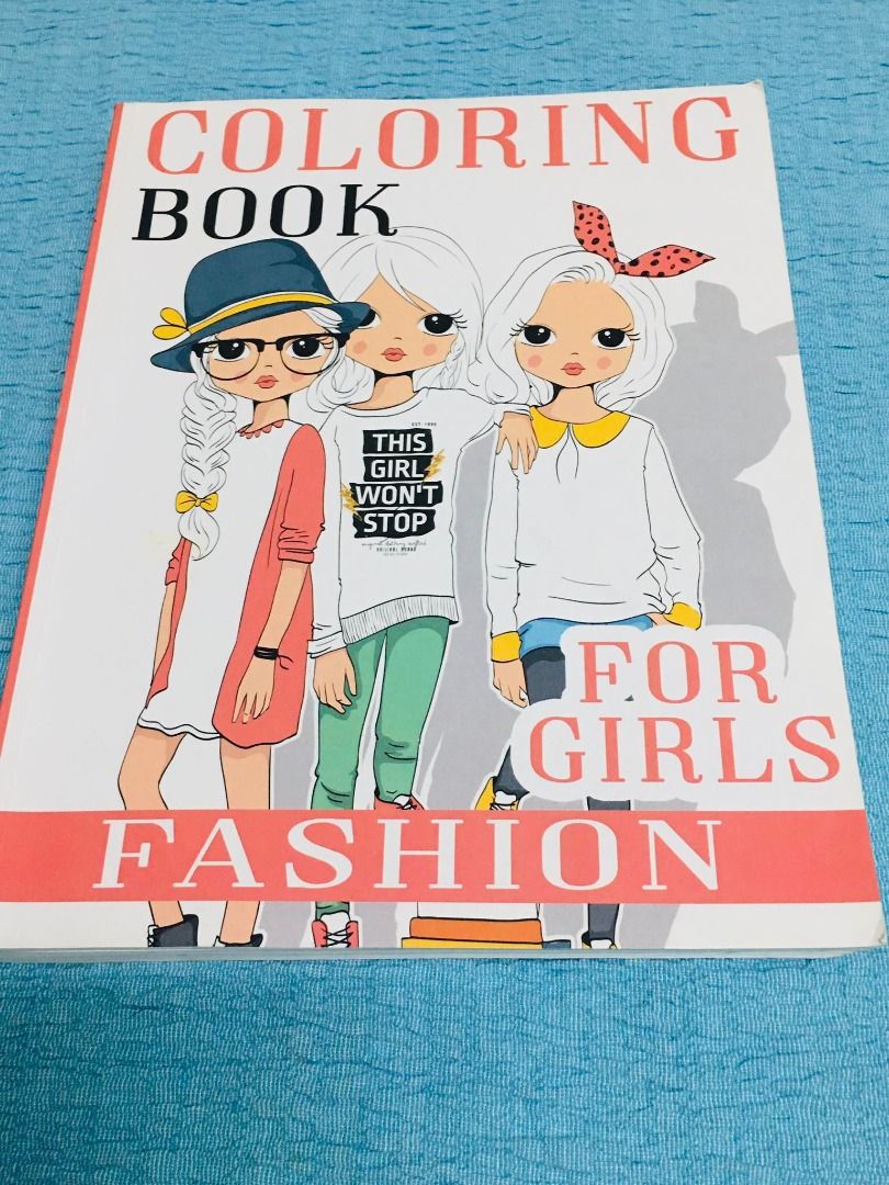Fashion Coloring Book For Girls (over 130 fun coloring designs ...