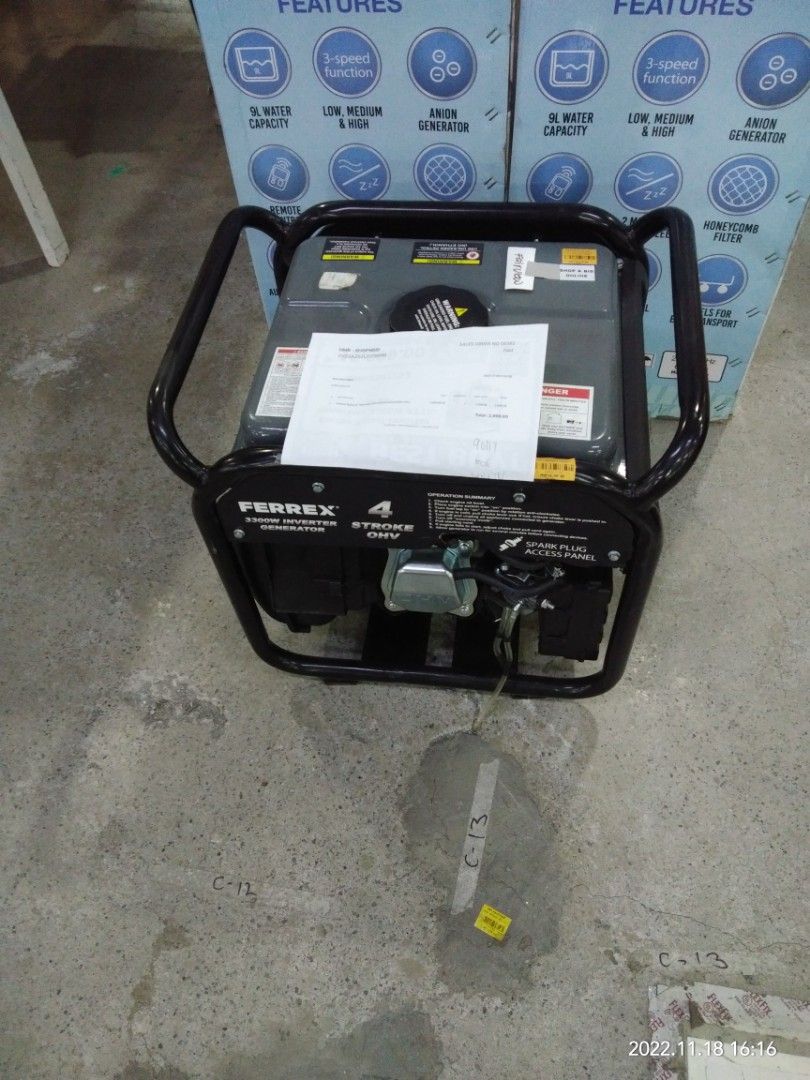Ferrex petrol inverter generator Mode of payment Cash Gcash Card BDO ...