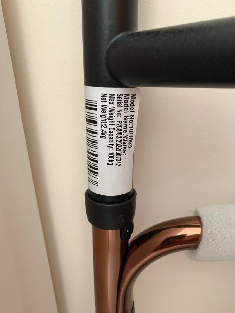 Foldable walking frame/ walking stick, Health & Nutrition, Assistive ...