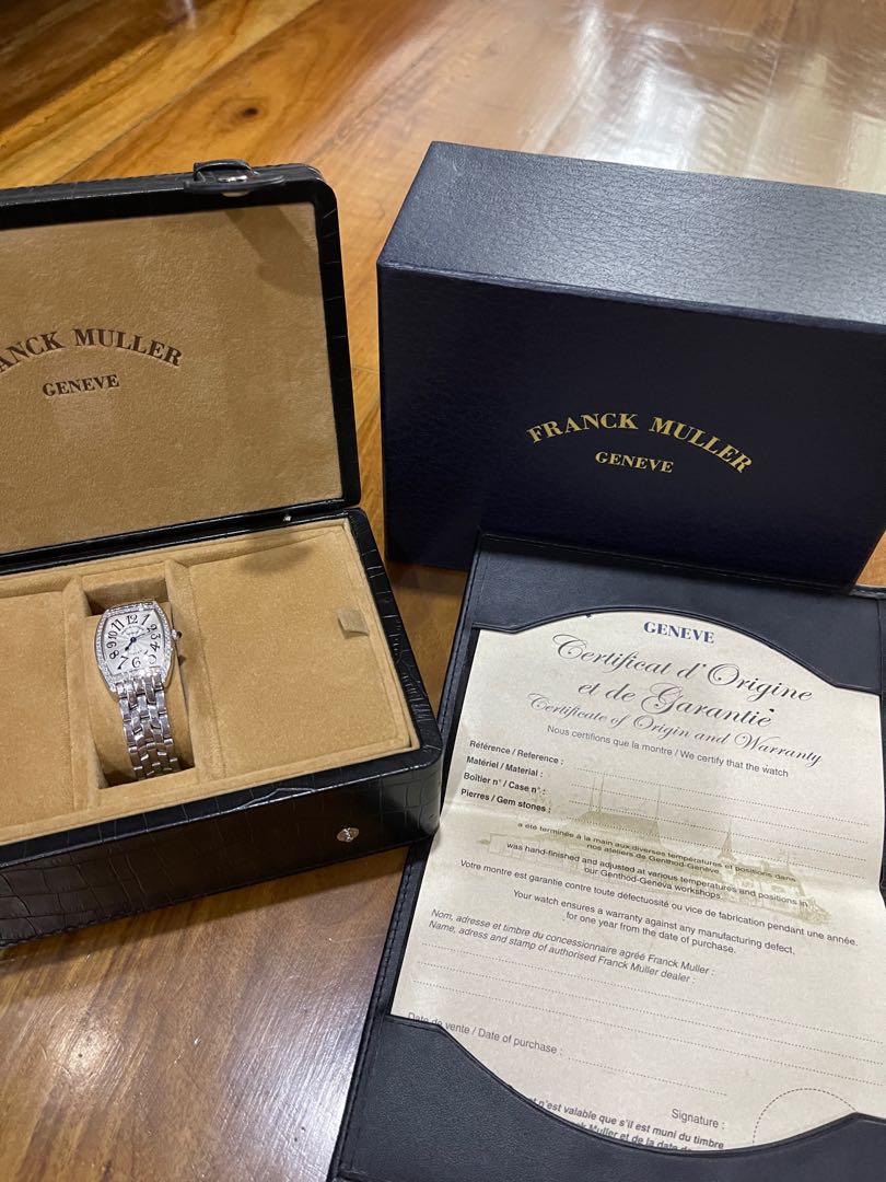 Frank Muller with Diamonds, Luxury, Watches on Carousell