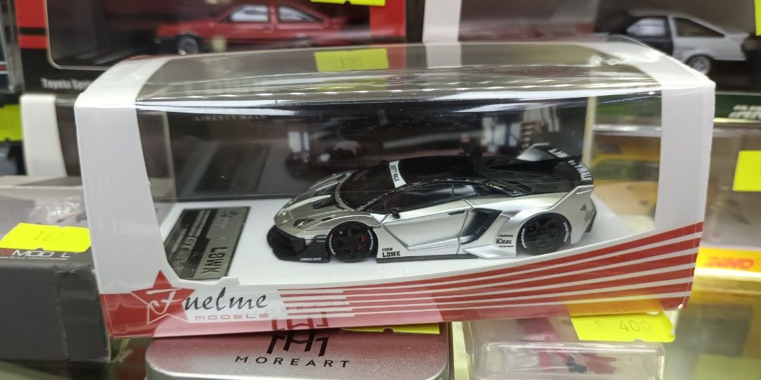 FUELME Fuel me 1:64 LBWK LAMBORGHINI AVENTADOR GT EVO FLAT SILVER ...