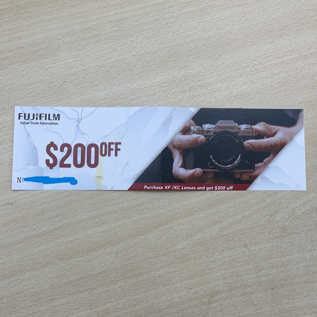 Fujifilm $200 Lens voucher (XF lenses. XC lenses. XF 1.4x TC, XF 2.0x ...