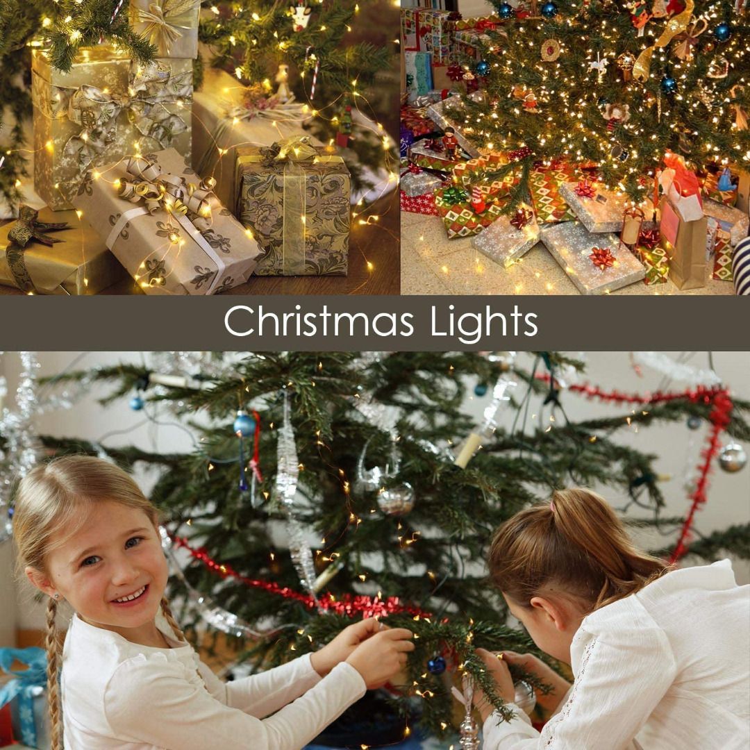 FULLBELL Copper Fairy Lights, 50 Metre 500 LED Dimmable String Starry ...