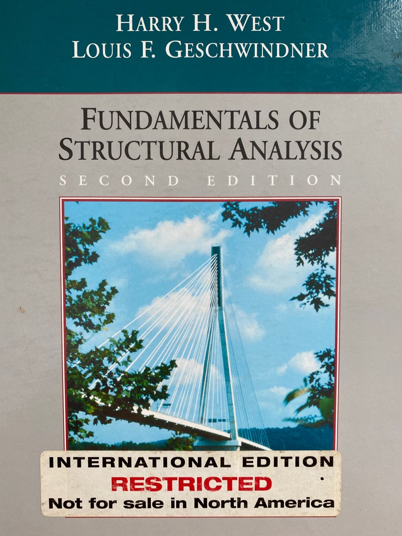 Fundamental of Structural Analysis (Harry H West), Hobbies & Toys ...
