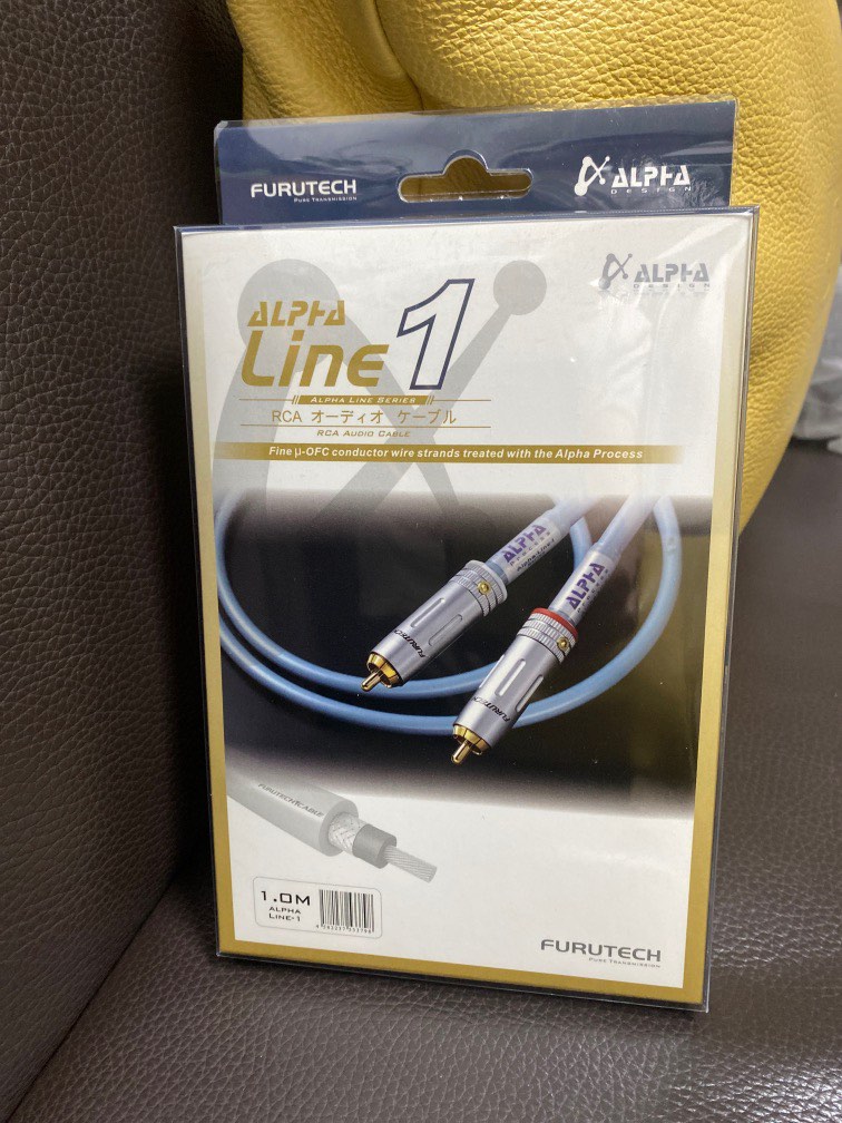 Furutech ALPHA Line 1 RCA cable 1M, 音響器材, 其他音響配件及設備 - Carousell