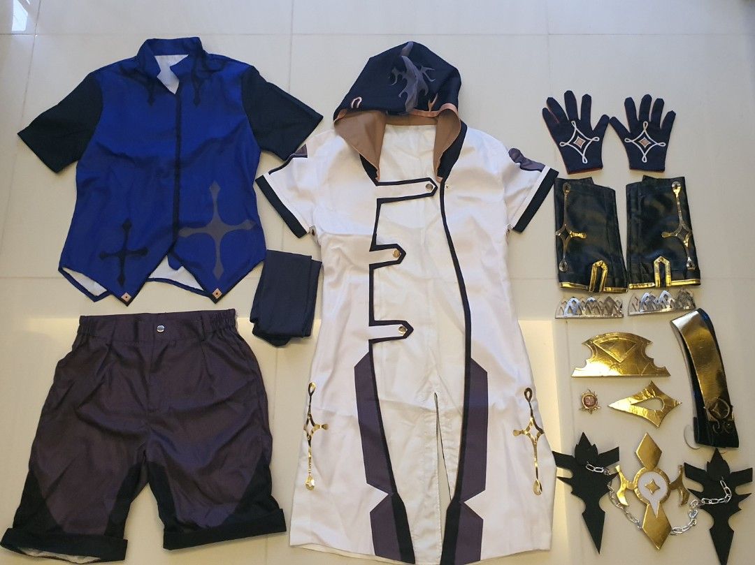 Genshin Albedo Cosplay, Men's Fashion, Tops & Sets, Sets & Coordinates ...