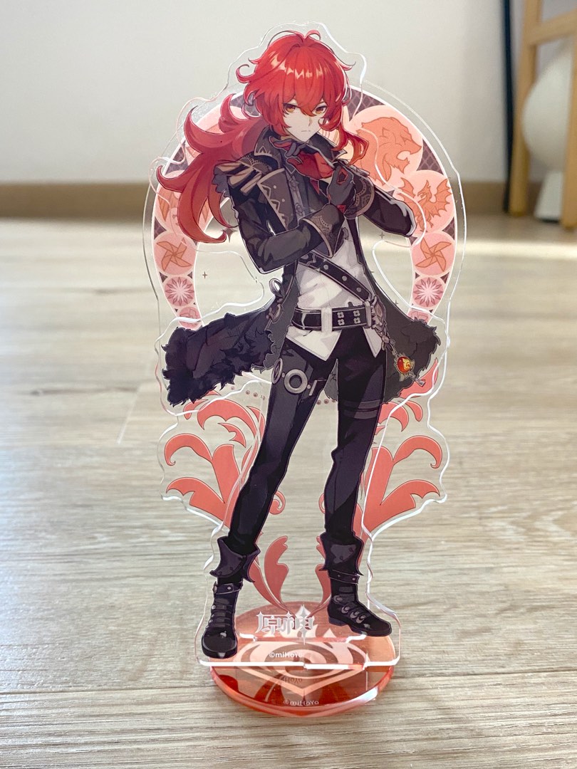 [Genshin Impact] Diluc Ragvindr standee, Hobbies & Toys, Memorabilia ...