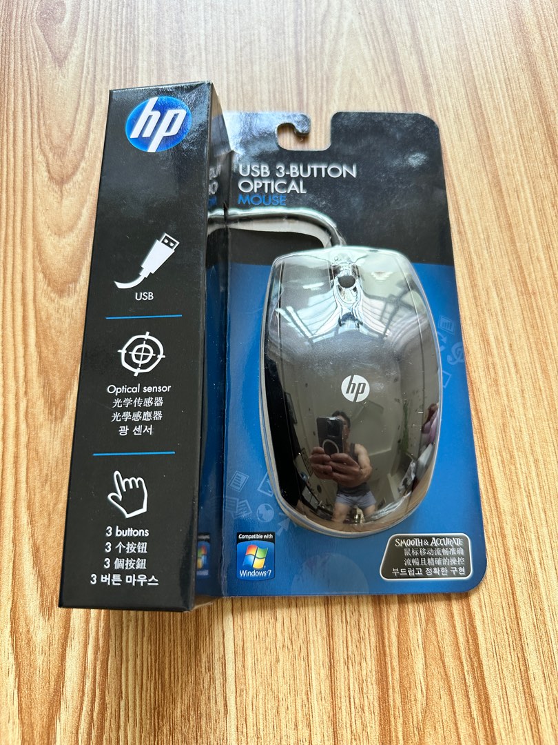 HP 3-Button Optical Mouse (Not wireless), Computers & Tech, Parts ...