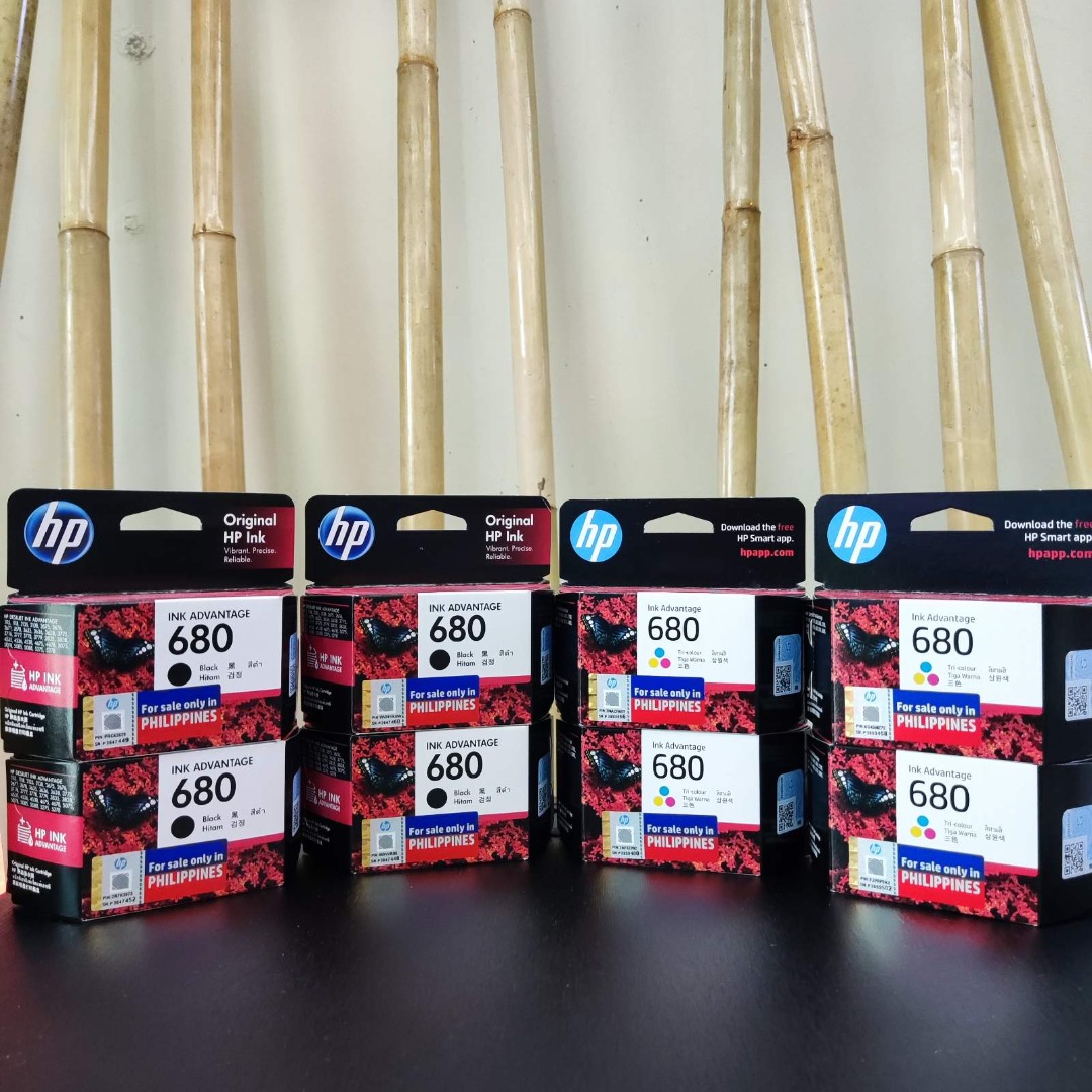 HP 680 BLACK/TRICOLOR ORIGINAL INK ADVANTAGE CARTRIDGE, Computers ...