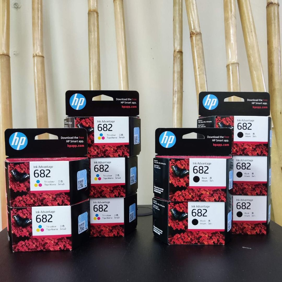 HP 682 BLACK/TRICOLOR ORIGINAL INK ADVANTAGE CARTRIDGE, Computers ...