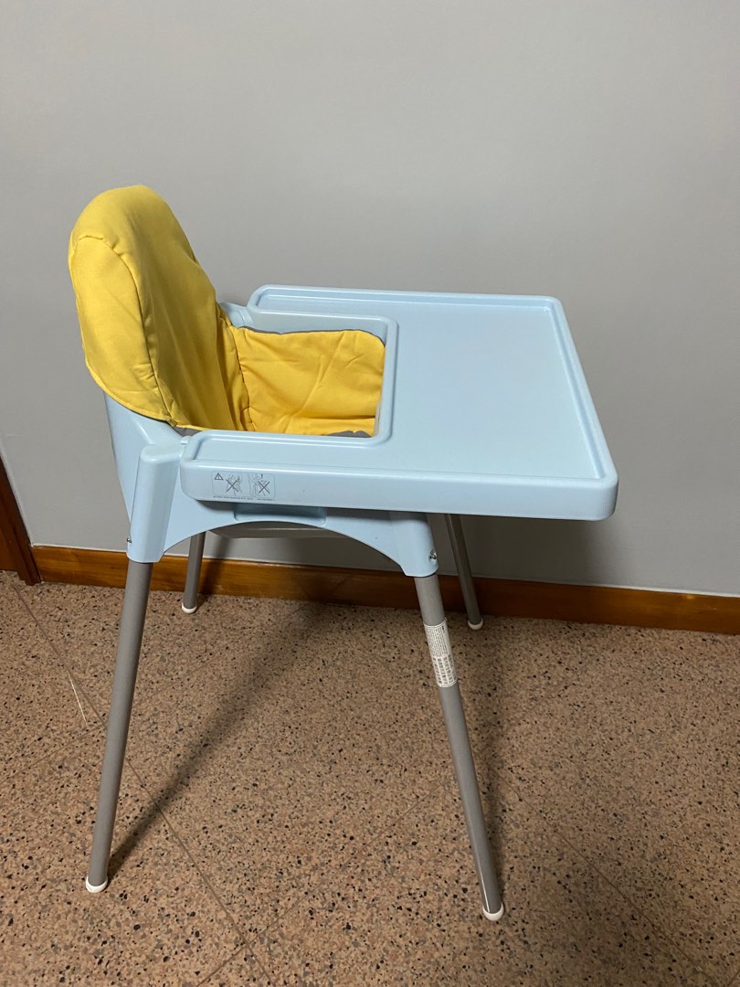 Ikea blue colour high chair, Babies & Kids, Nursing & Feeding, Baby ...