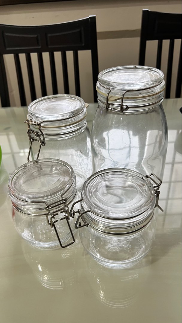 Ikea glass storage Jars, Furniture & Home Living, Kitchenware ...