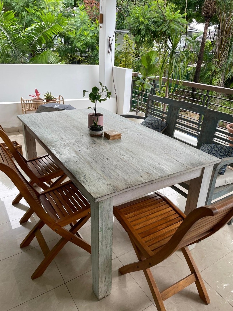 Indian vintage style TEAK DINING TABLE - purchased from 'Originals ...