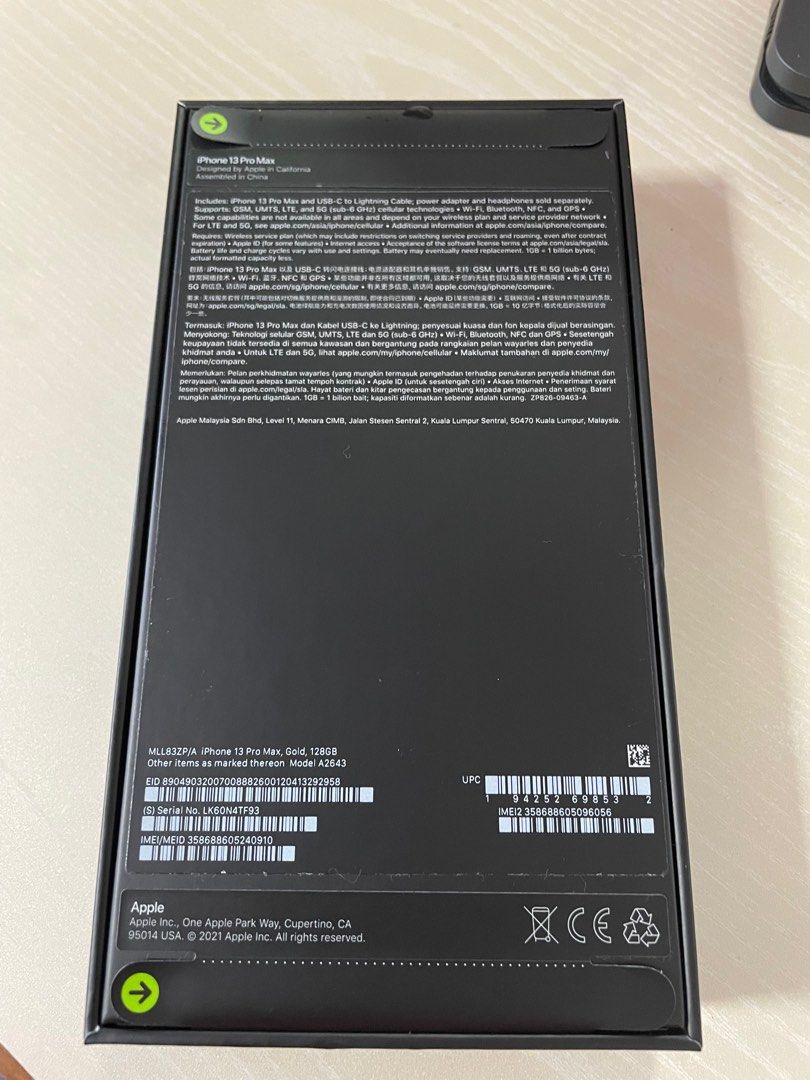 Iphone 13 pro max 128 gold, Mobile Phones & Gadgets, Mobile Phones ...