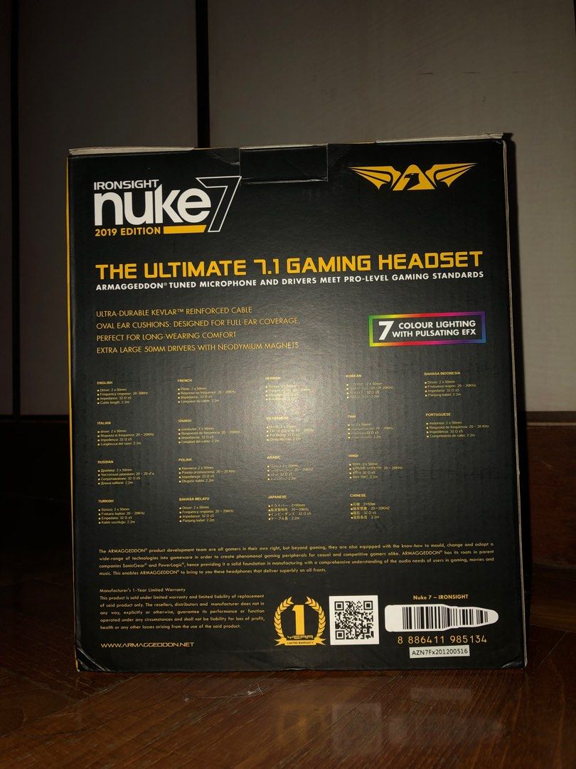 armaggeddon ironsight nuke 7, Audio, Headphones & Headsets on Carousell