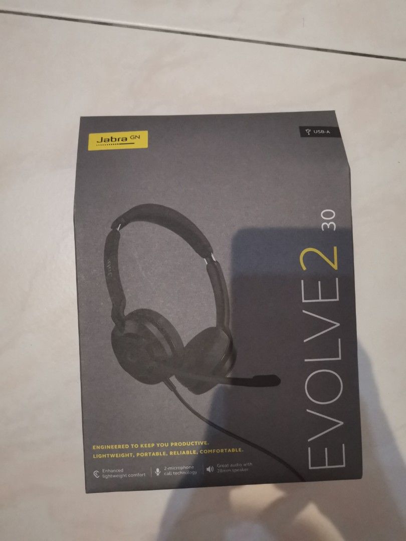 Jabra Evolve 2 30, Audio, Headphones & Headsets on Carousell