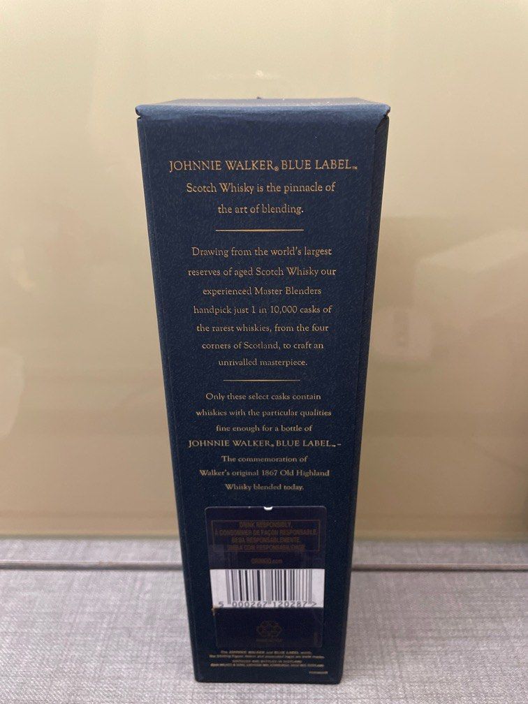 BN authentic Johnnie Walker Blue Label 20cl /200ml w/original paper bag ...