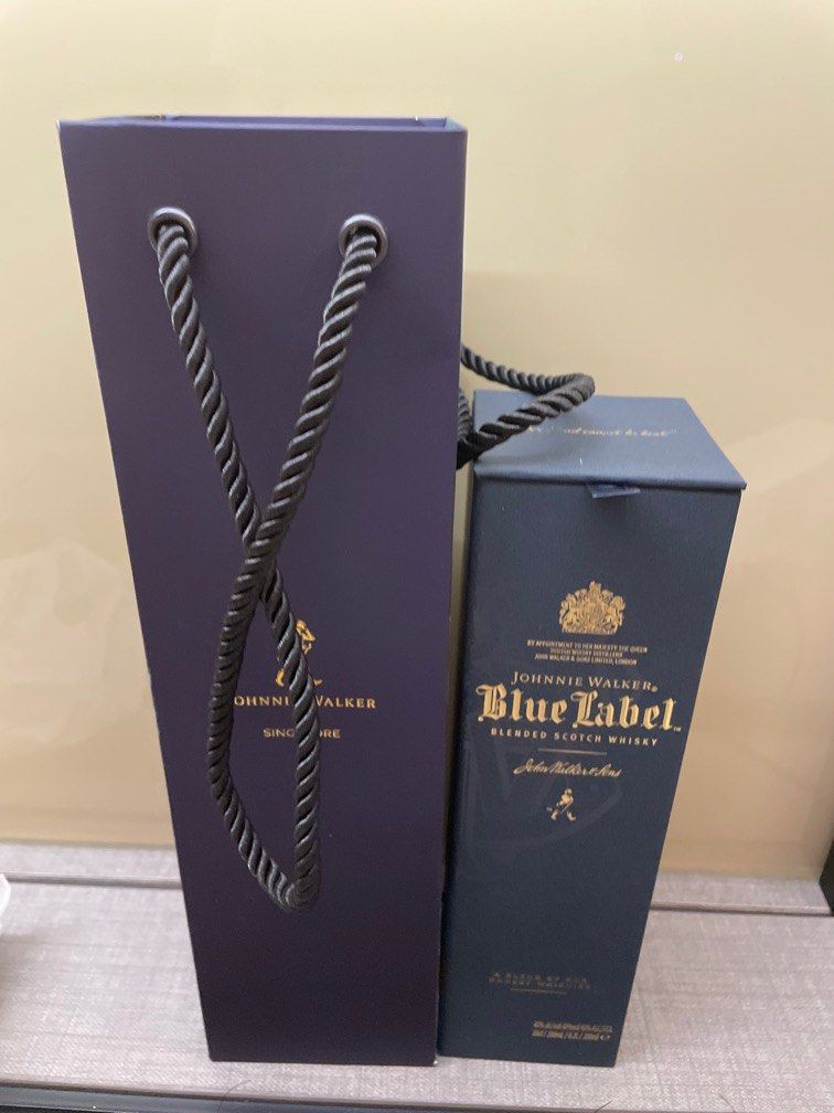 BN authentic Johnnie Walker Blue Label 20cl /200ml w/original paper bag ...