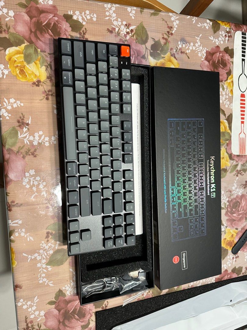 Keychron K1 v5 (Red switch for office/gaming), Computers & Tech, Parts ...