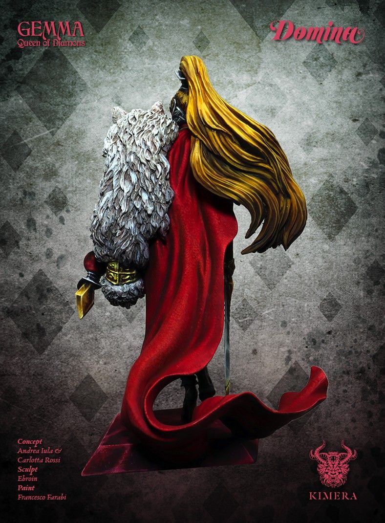 75mm Gemma Queen of Diamonds by Kimera Models Resin Miniature 1:24 ...