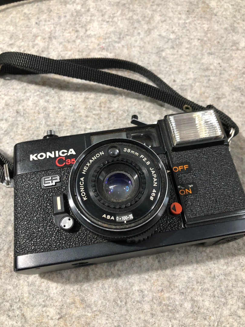 Konica C35 EF Film Camera Hexanon Lens 38mm F2.8 Point&Shoot Lomograph, Photography, Cameras on ...