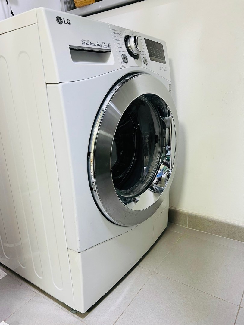 LG Inverter Direct Drive 9kg Front Load Washing Machine, TV & Home ...