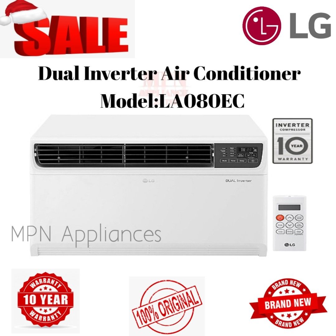 LG LA080EC Dual Inverter Aircon, TV & Home Appliances, Air Conditioning ...