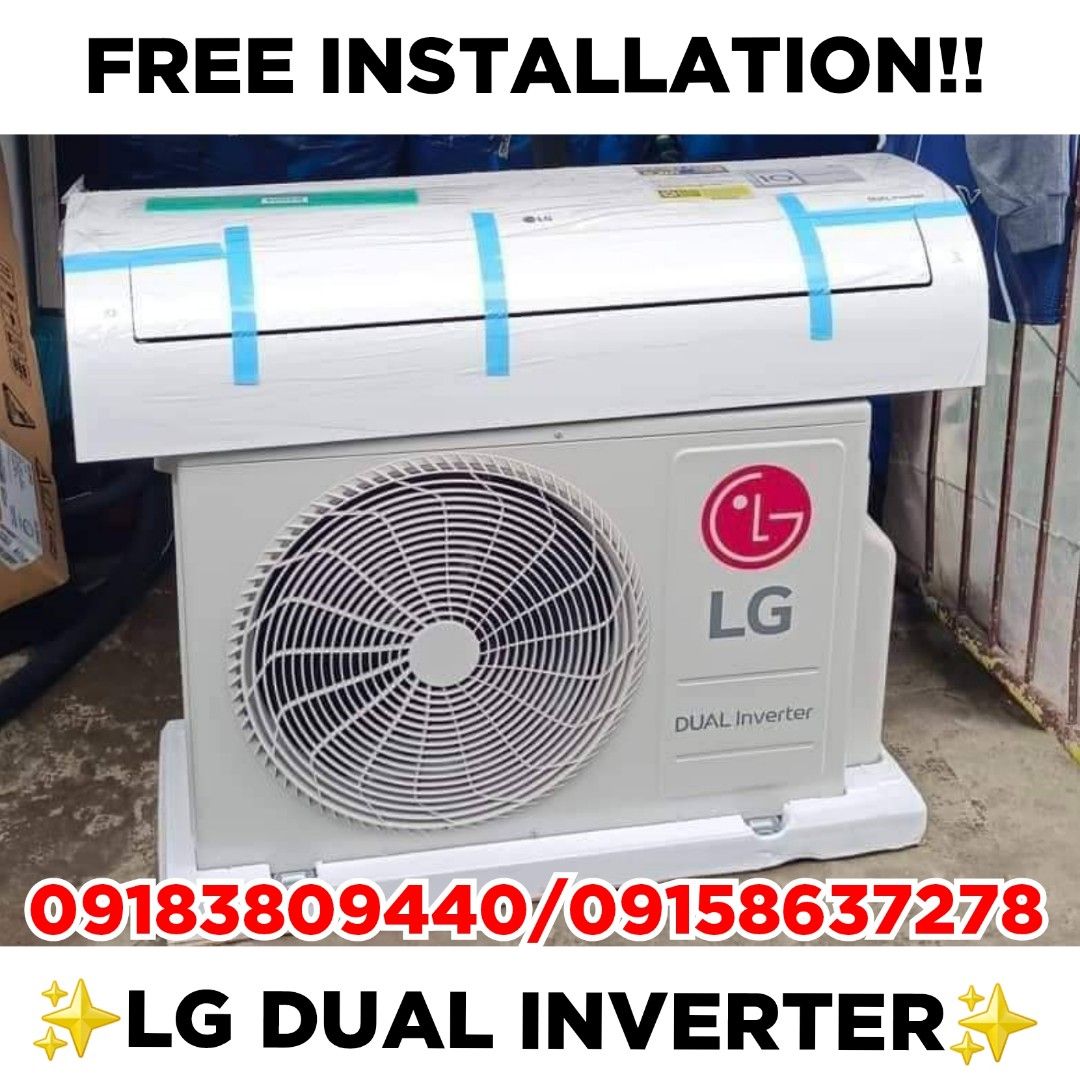 LG SPLIT TYPE DUAL INVERTER AIRCON, TV & Home Appliances, Air ...