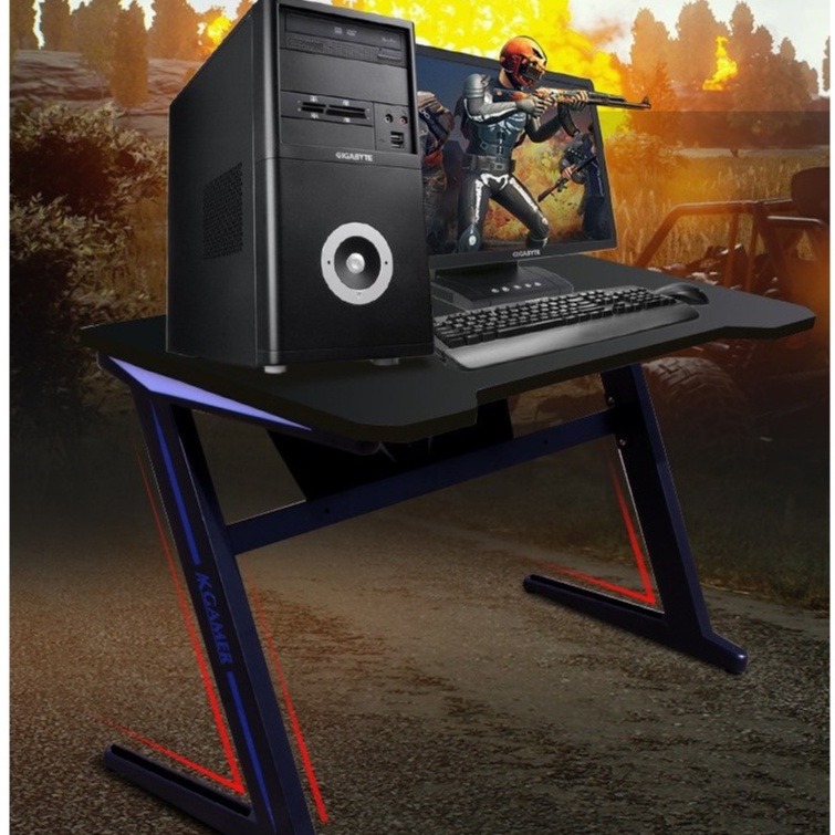 Light Gaming Table Computer Desk Office Table KNT1052, Furniture & Home ...