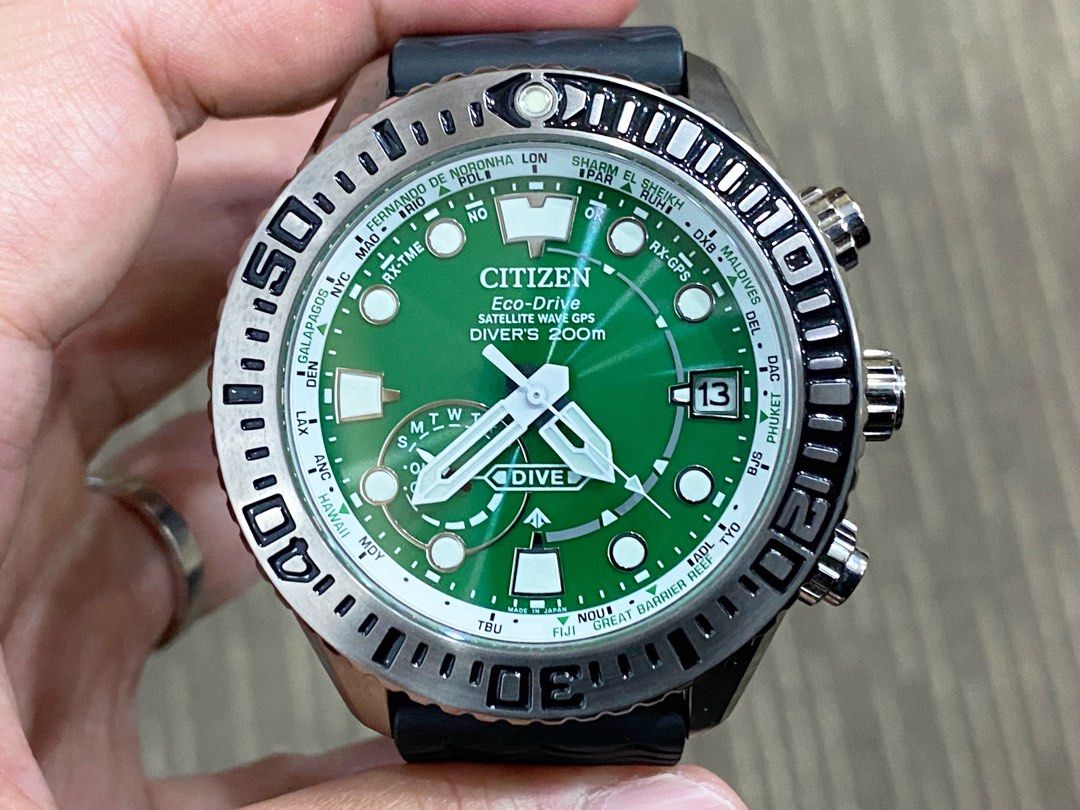 Like New Citizen Promaster Green Marine Satellite Titanium 47 CC5001 ...