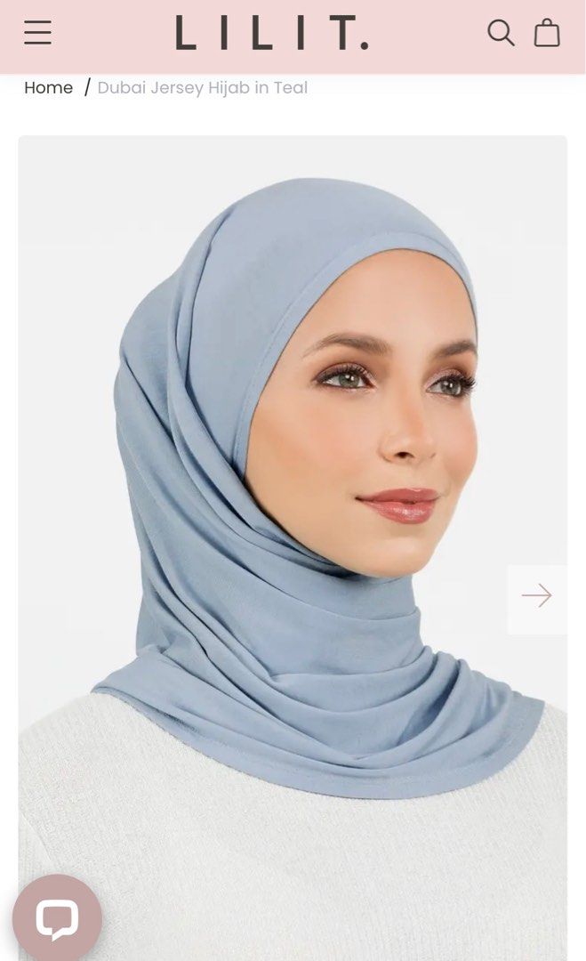 Lilit Dubai Jersey Hijab In Teal Womens Fashion Muslimah Fashion