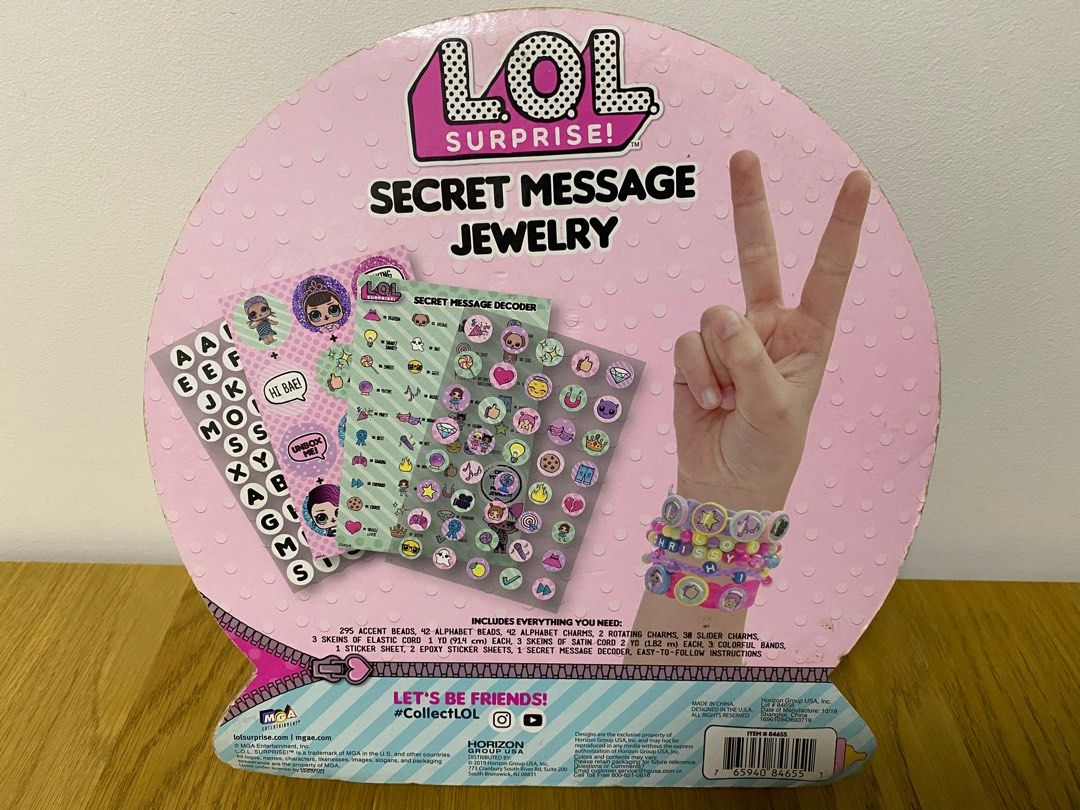 Lol surprise - secret Message Jewelry, Hobbies & Toys, Toys & Games on ...