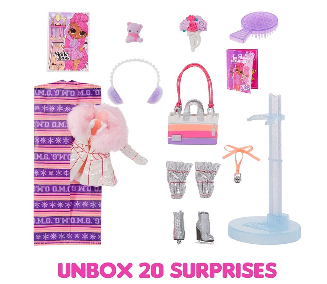 LOL Surprise OMG Sports Fashion Doll Skate Boss/Kicks Babe with 20 ...