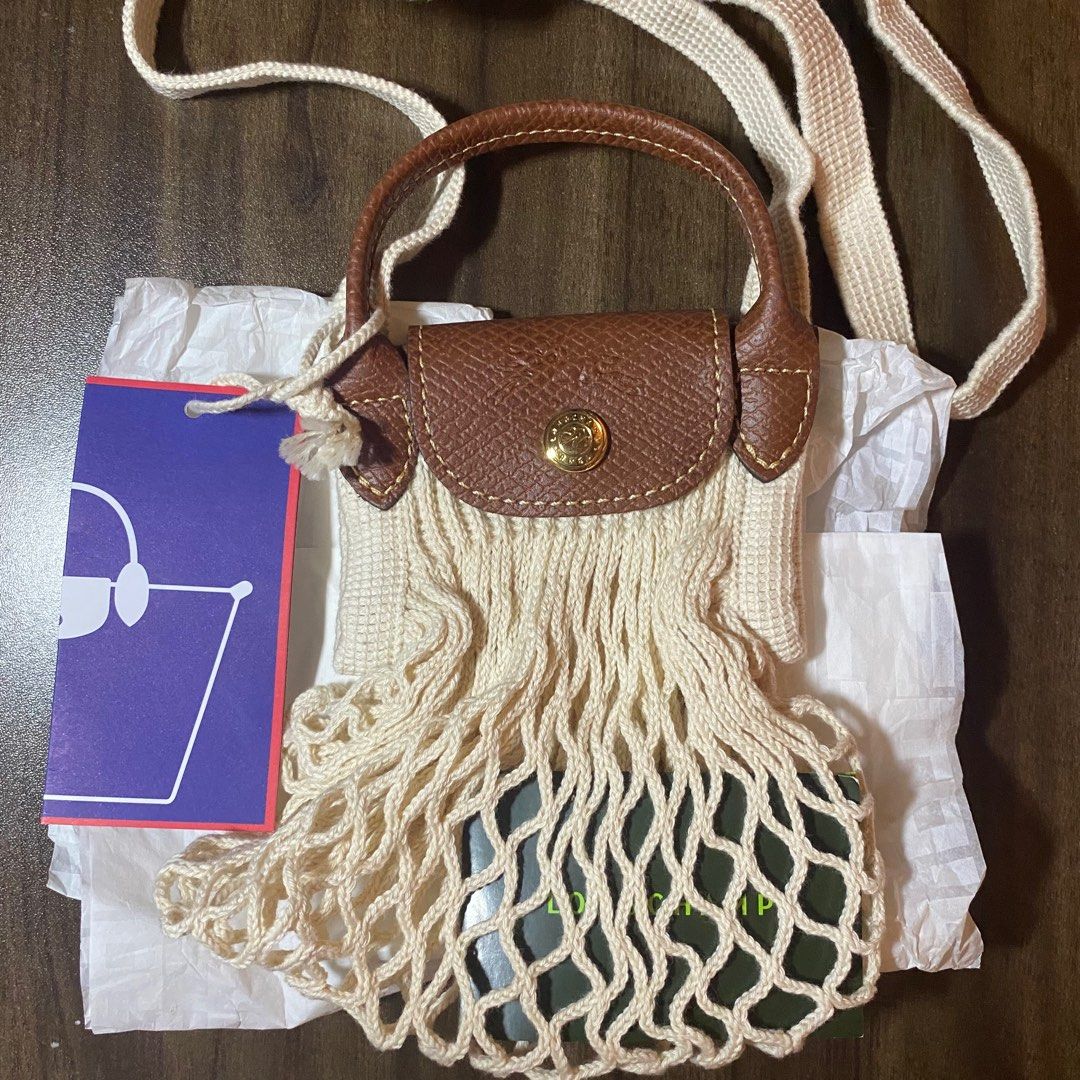 Longchamp le pliage filet crossbody bag XS, Women's Fashion, Bags ...