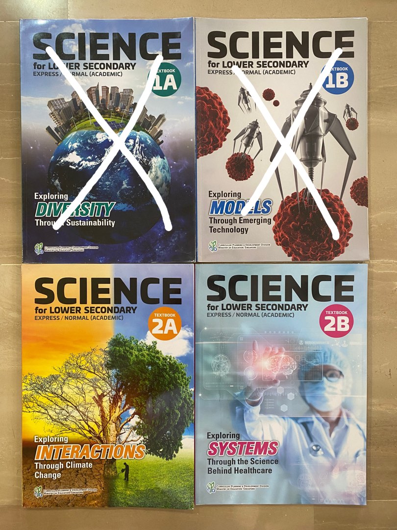 Lower Secondary Science Textbooks Express / Normal (Academic) (1A,1B,2A ...
