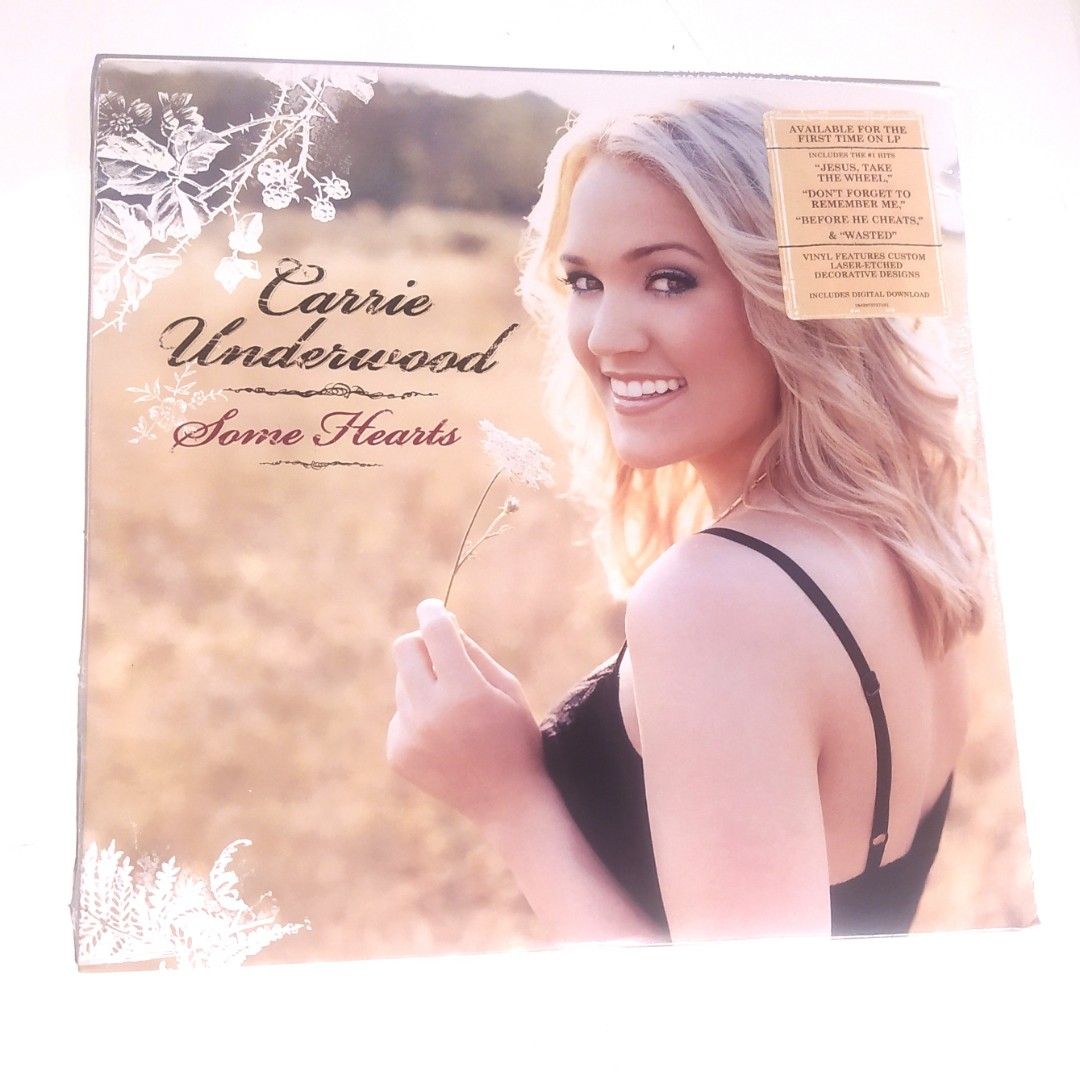 Lp Carrie Underwood Some Hearts Vinyl Record Rekod Piring Hitam Usa