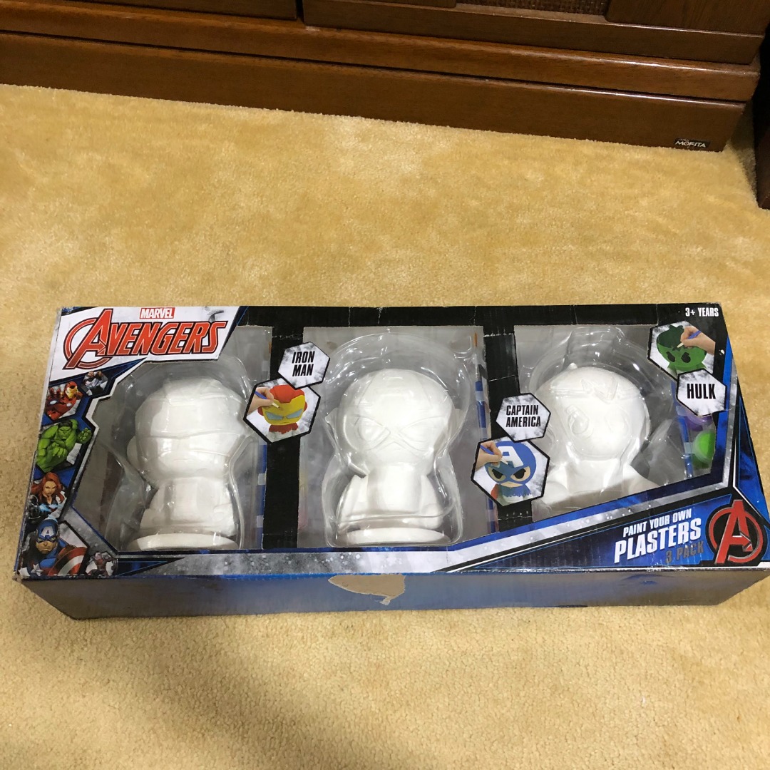 Marvel Avengers Paint Your Own Plaster, Hobbies & Toys, Stationary ...