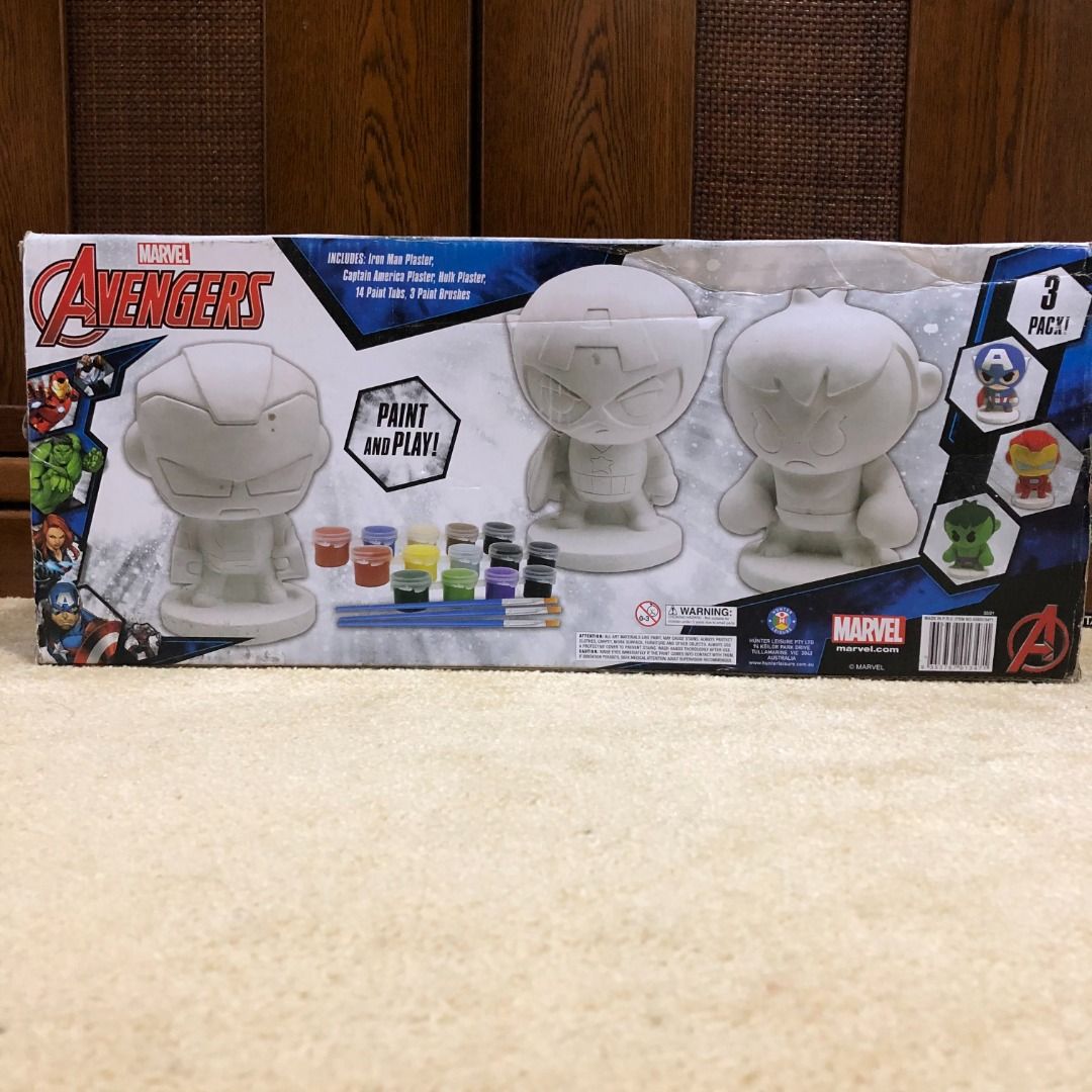 Marvel Avengers Paint Your Own Plaster, Hobbies & Toys, Stationary ...