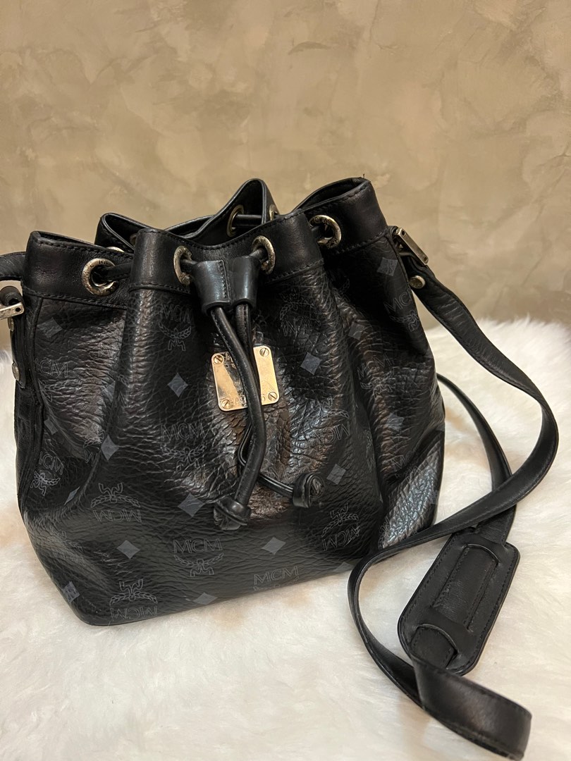 MCM BUCKET SLING BAG, Women's Fashion, Bags & Wallets, Cross-body Bags ...