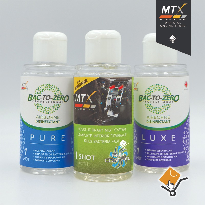 Microtex MTX Bac To Zero Auto Deodorizing Solutions 60 ml (one shot ...